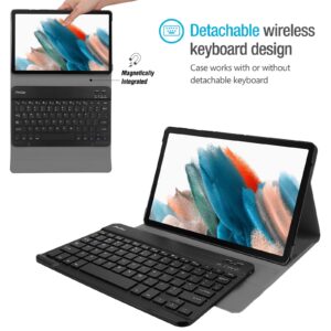 ProCase for Galaxy Tab A8 10.5 Inch 2022 Keyboard Case SM-X200 X205 X207, Protective Cover Case with Detachable Wireless Keyboard for Galaxy Tab A8 10.5" 2022 –Black