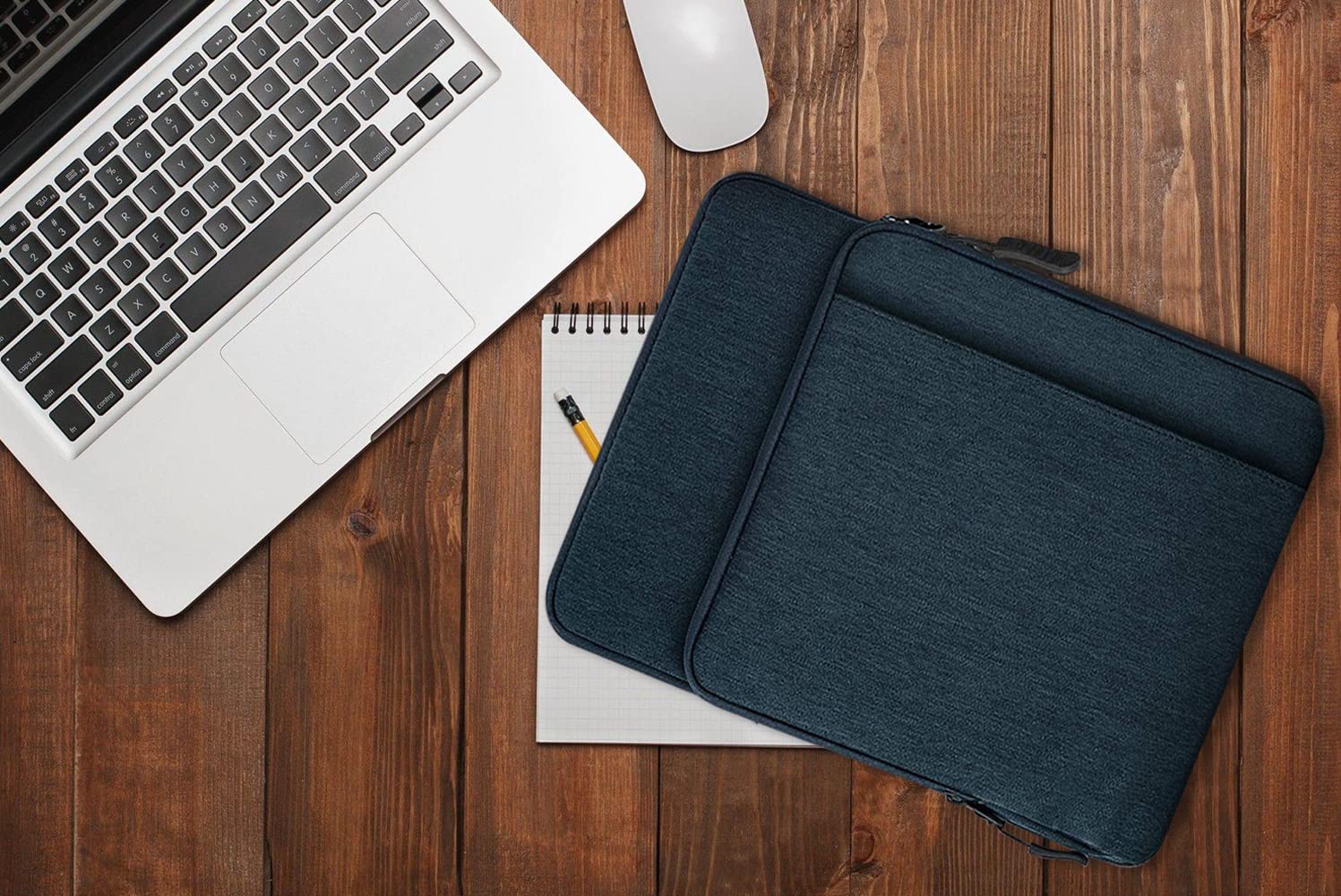 13.3 Inch Tablet Sleeve Case Bag for iPad Pro 12.9, MacBook Air 13 Inch, MacBook Pro 13", Galaxy Tab S9+ S8+ S7+ S7 FE 12.4", Surface Pro 9/8/X/7+/7/6/5/4/3/Pro LTE, Fits Type Cover Keyboard - Indigo