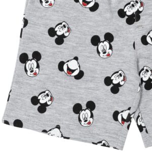 Disney Mickey Mouse Infant Baby Boys French Terry 3 Pack Shorts Grey/Black 18 Months