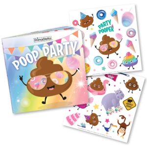 poop party potty training adventure book and sticker set to get kids excited about toilet training