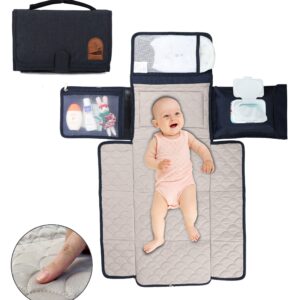 ORMAIE Ormaie Portable Diaper Changing Pad, Portable Changing Mat for Newborn Girl and Boy Navy