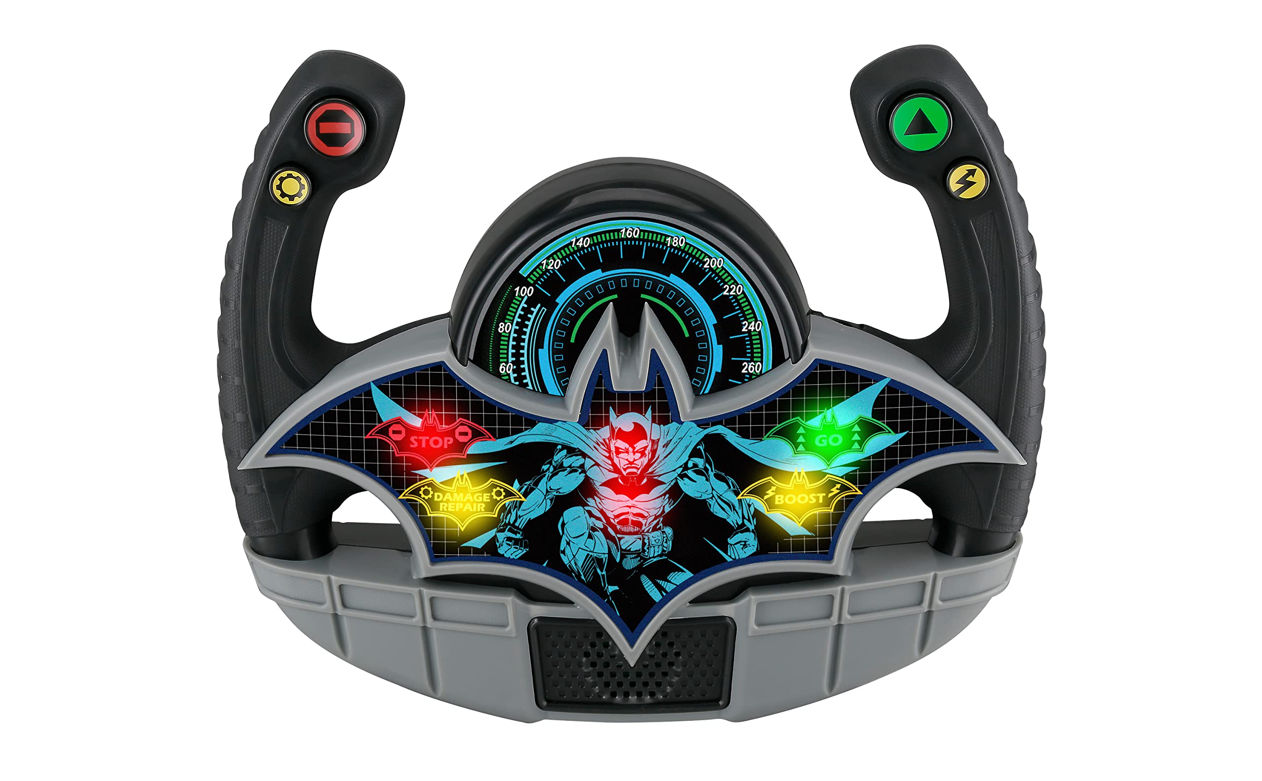 eKids Batman Batmobile Toy Steering Wheel for Kids, Toddler Toy with Sound Effects for Fans of Batman Toys for Boys