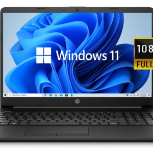 HP 2022 Newest Notebook 15 Laptop, 15.6" Full HD Screen, Intel Celeron N4020 Processor, 8GB DDR4 Memory, 256GB SSD, Online Meeting Ready, Webcam, Type-C, RJ-45, HDMI, Windows 11 Home, Black