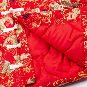 Mud Kingdom Baby Boys Tang Jacket Chinese New Year Traditional Retro Koi Red 18-24 Months