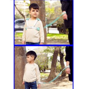 Toddler Leash for Kids - 2 in 1 Anti Lost Wrist Link, 360° Rotation Move More Freely, Toddler Backpack Leash, with Lock Feature, Reflective Kid Leash, Baby Leash, Child Leashes for Toddlers