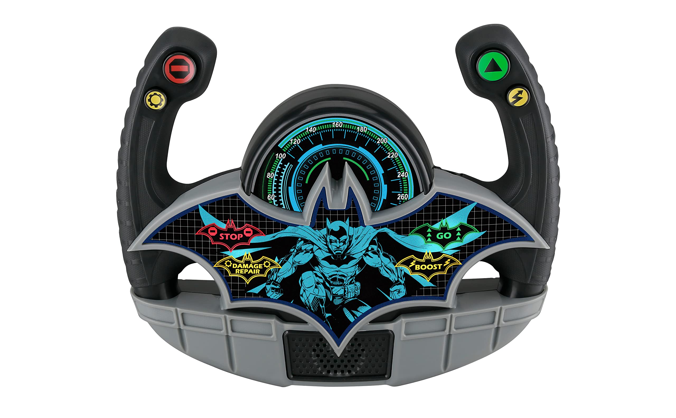 eKids Batman Batmobile Toy Steering Wheel for Kids, Toddler Toy with Sound Effects for Fans of Batman Toys for Boys