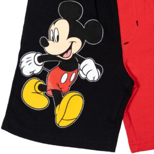 Disney Mickey Mouse Infant Baby Boys French Terry 3 Pack Shorts Grey/Black 18 Months