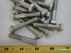 hex cap bolts 5/16-24 x 1-3/4 stainless steel lot of 5#3108a - unused, undamaged item