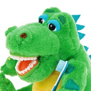 StarSmilez Tooth Brushing Allie Gator Bundle Plush and Storybook Help Kids Brush Their Teeth Plus Download of Matching Dental Health Activities