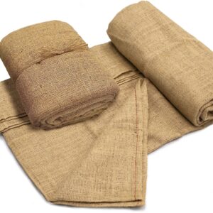 burloptuous 40" x30 feet gardening burlap roll - multipurpose natural burlap fabric, high density jute fiber material for decorations, center pieces for home, rustic party décor