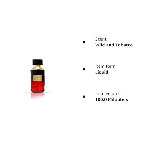 Paris Corner WILD AND TOBACCO EMIR Perfume EDP 3.4Fl Oz with 8ml L'Fumes Roll-On Layering Perfume Oil UNISEX - EDP and Oil Combo