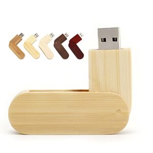 64gb wooden flash drive, leizhan cute usb pen drive thumb drive wood data storage memory stick for wedding/anniversary/personal gift