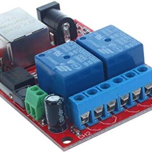 ZYM119 LAN Ethernet 2-Way Relay Board Delay Switch TCP/UDP Controller Module Web Server Computer Circuit Board