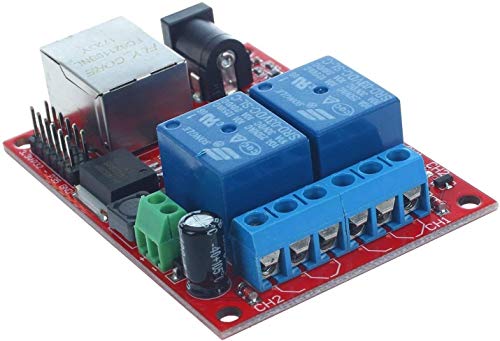 ZYM119 LAN Ethernet 2-Way Relay Board Delay Switch TCP/UDP Controller Module Web Server Computer Circuit Board