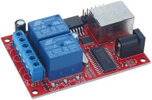 zym119 lan ethernet 2-way relay board delay switch tcp/udp controller module web server computer circuit board