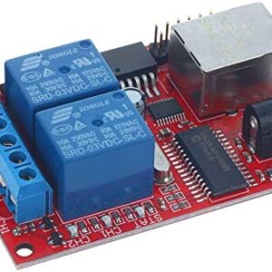 ZYM119 LAN Ethernet 2-Way Relay Board Delay Switch TCP/UDP Controller Module Web Server Computer Circuit Board