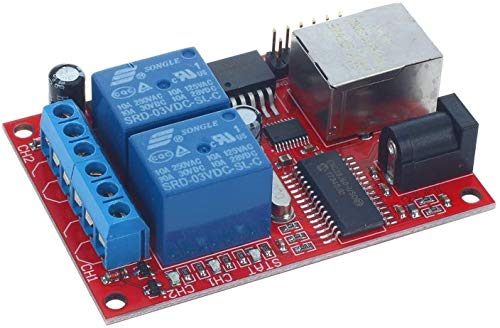 ZYM119 LAN Ethernet 2-Way Relay Board Delay Switch TCP/UDP Controller Module Web Server Computer Circuit Board