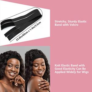 Wig Glue 1.28OZ, Waterproof Lace Front Wig Glue for Wigs with Tools and Hair Wax Stick (Wig Glue/Wig Glue Remover/Hair Wax Stick/Edge Control Wax/Elastic Band/Hair Dual Drush)