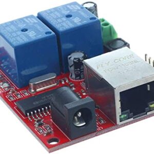 ZYM119 LAN Ethernet 2-Way Relay Board Delay Switch TCP/UDP Controller Module Web Server Computer Circuit Board