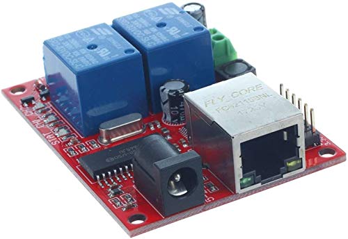 ZYM119 LAN Ethernet 2-Way Relay Board Delay Switch TCP/UDP Controller Module Web Server Computer Circuit Board