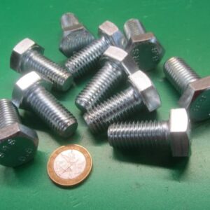 Class 8.8 Zinc Steel Bolts FT M14 x 2 mm x 30 mm Long 10 pcs