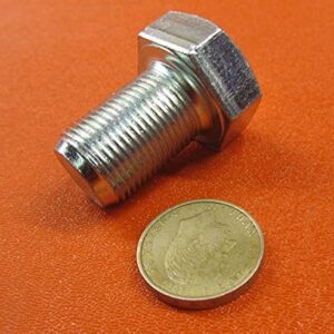 Class 8.8 Zinc Plated Steel Hex Head Bolts FT M20 x 1.5 mm x 30 mm Long 4 pcs., Silver