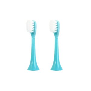 electric sonic auto toothbrush kids soft-bristled toothbrush replacement head, 2 pack