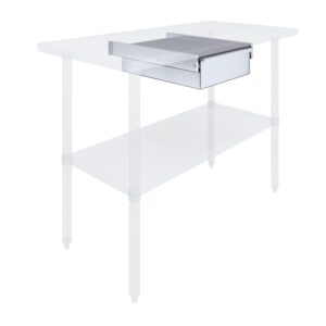 20 in. x 14 in. x 5 in. Stainless Steel Table Drawer | Metal Drawer for Prep Work Table