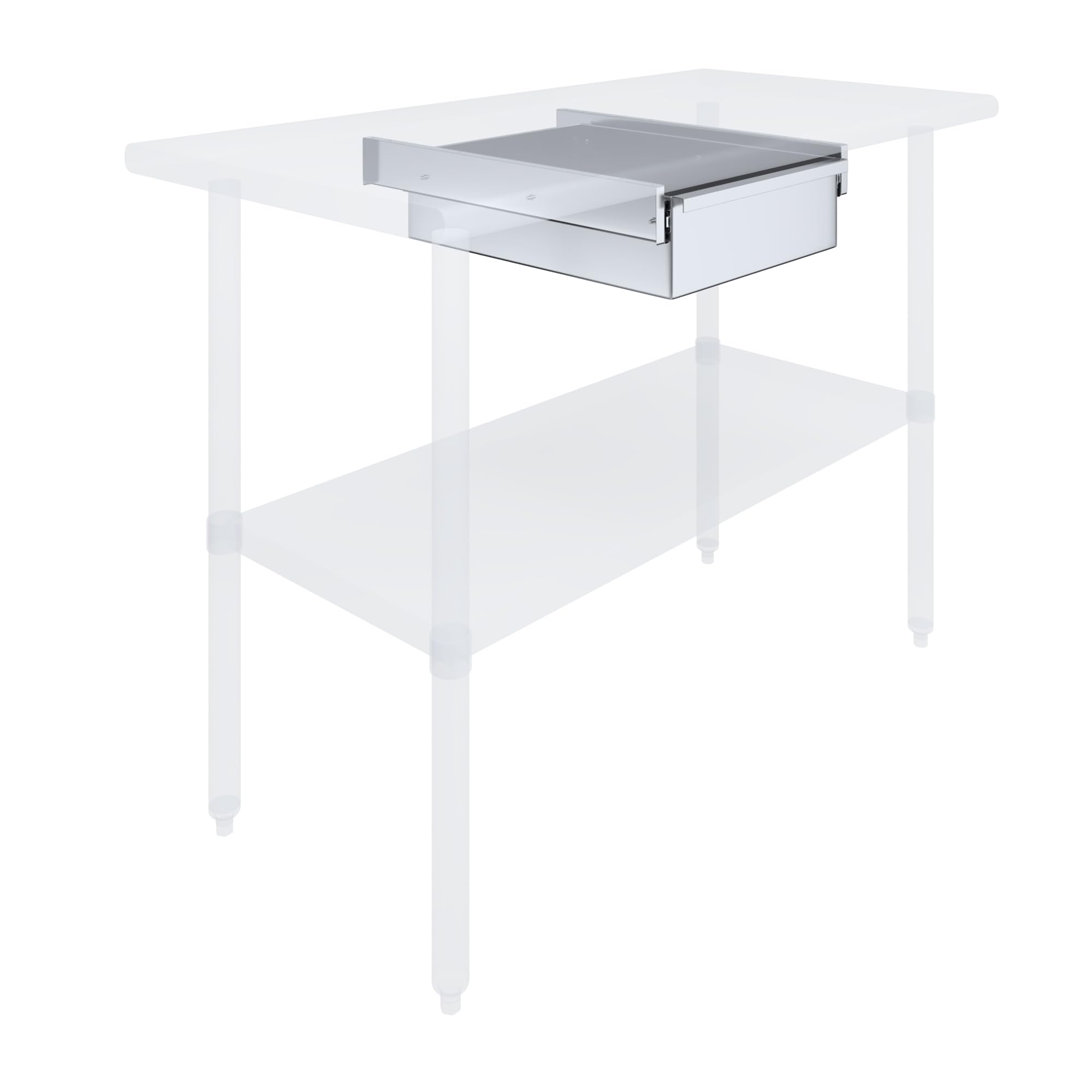 20 in. x 14 in. x 5 in. Stainless Steel Table Drawer | Metal Drawer for Prep Work Table