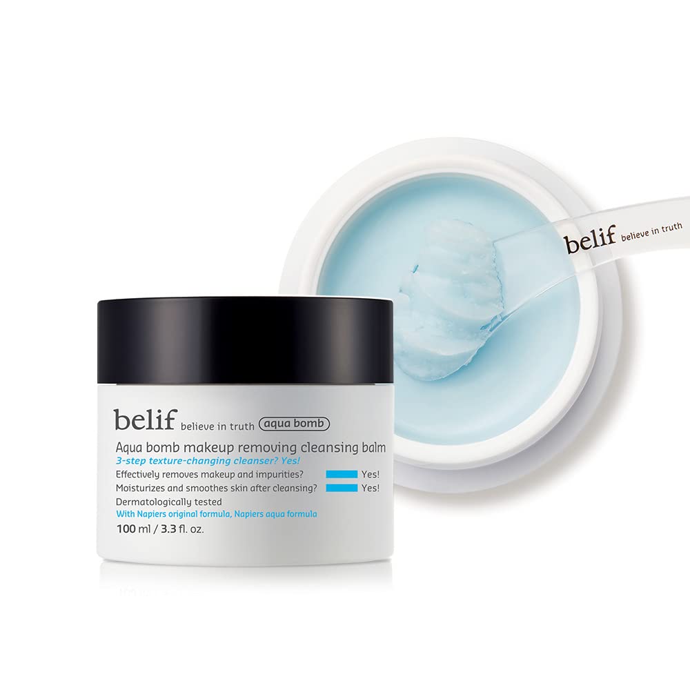 belif Hydration Always with You Kit | 26 Hours of Hydrating Antioxidant Skincare | Soothing & Hydrating Herbs, Anti-Inflammatory | Aqua Bomb, Cleansing Balm, Hydrating Toner, Eye Bomb & Sleeping Mask