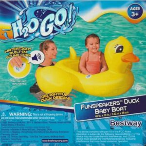 H20GO! Bestway H2OGO! Funspeakers Duck Baby Boat Large