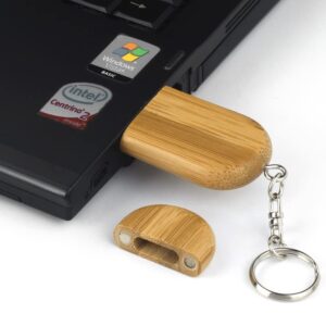 64GB Wooden USB Flash Drive, Leizhan Novelty Wood Picture Stick Memory Stick Data Storage Pen Drive Thumb Drive for Wedding/Anniversary/Personal Gift