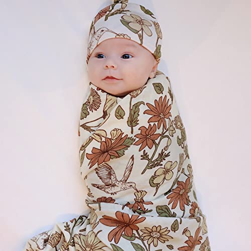 LifeTree Baby Swaddle Blankets, 3 Pack Muslin Swaddle Blankets Unisex Newborn Receiving Blanket for Boys & Girls, 70% Viscose from Bamboo & 30% Cotton, Soft, Breathable, Large 47 x 47 inches