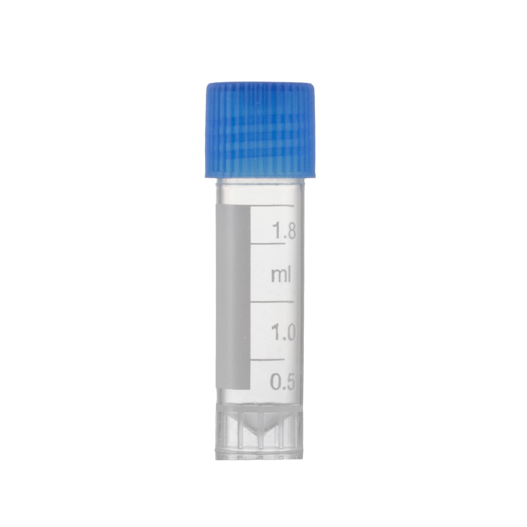 Eowpower 100Pcs 2ml Blue Cryo Tubes, Plastic Graduated Small Vials with Screw Caps Sample Tubes, with Silica Gel Gasket, DNAse/RNAse Free