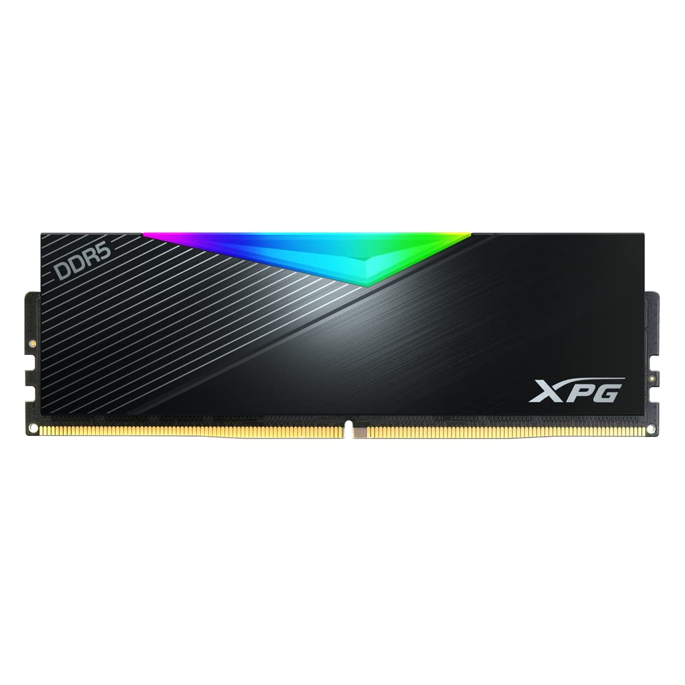 XPG Lancer RGB DDR5 6000MHz 32GB (2x16GB) CL40 UDIMM 288-Pins Desktop SDRAM DDR5 Dual Channel RAM Kit Black Heatsink (AX5U6000C4016G-DCLARBK)