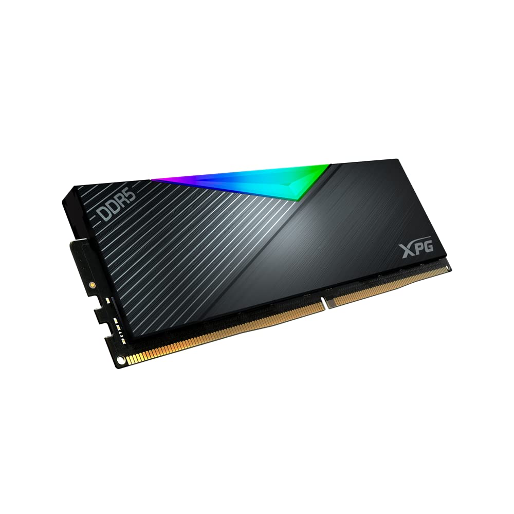 XPG Lancer RGB DDR5 6000MHz 32GB (2x16GB) CL40 UDIMM 288-Pins Desktop SDRAM DDR5 Dual Channel RAM Kit Black Heatsink (AX5U6000C4016G-DCLARBK)