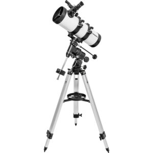 orion observer 114mm equatorial reflector telescope for adults & families - quality telescope for astronomy beginners to view moon, planets & stars