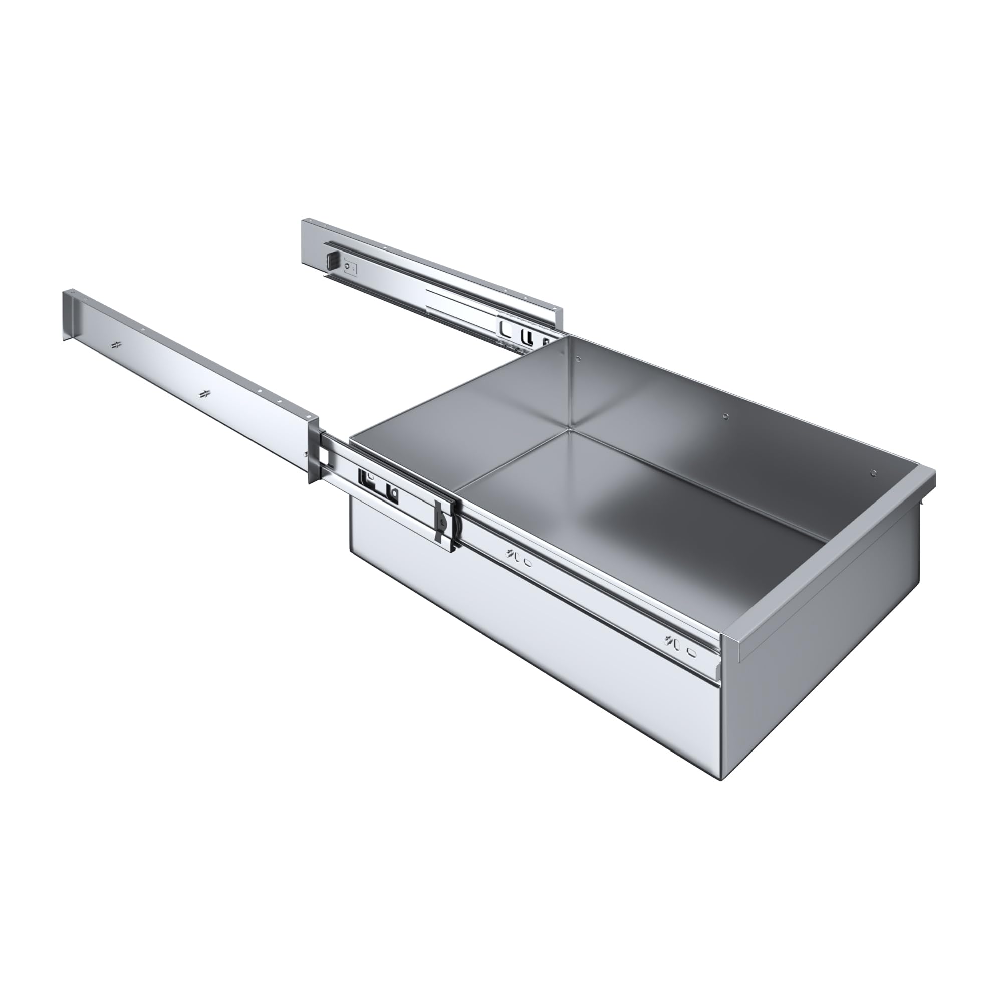 20 in. x 14 in. x 5 in. Stainless Steel Table Drawer | Metal Drawer for Prep Work Table