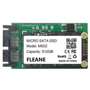 fleane 512gb ms02 microsata usata 1.8inch ssd compatible with dell xt1 xt2 ibm x300 x301 t400s t410s replace mk1229gsg mk1629gsg mk2529gsg 1.8" hdd (512gb)