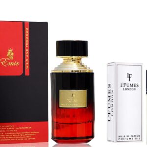 Paris Corner WILD AND TOBACCO EMIR Perfume EDP 3.4Fl Oz with 8ml L'Fumes Roll-On Layering Perfume Oil UNISEX - EDP and Oil Combo