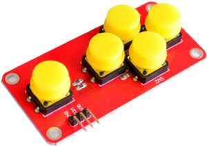 zym119 ad keyboard simulate five key module analog button for sensor expansion board circuit board