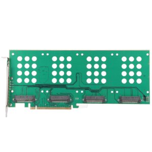 x16 disk array extension, drive free easy to install portable nvme pcie card for 2.5in u.2 nvme ssd‑sff‑8639 pcie adapter