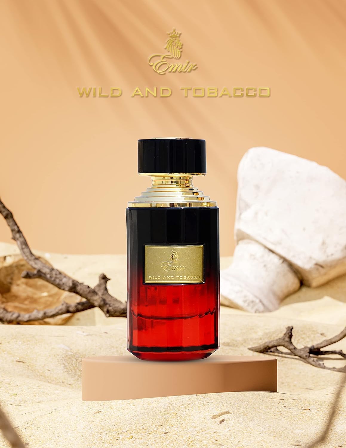 Paris Corner WILD AND TOBACCO EMIR Perfume EDP 3.4Fl Oz with 8ml L'Fumes Roll-On Layering Perfume Oil UNISEX - EDP and Oil Combo