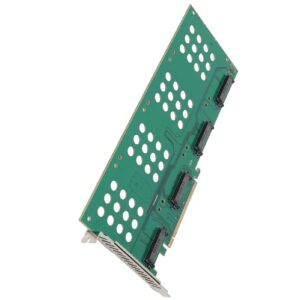 X16 Disk Array Extension, Drive Free Easy to Install Portable Nvme Pcie Card for 2.5in U.2 NVMe SSD‑SFF‑8639 PCIe Adapter