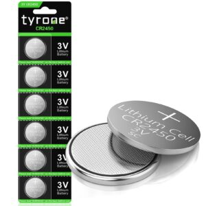 tyrone 3v lithium battery high capacity button cell battery for watch, key fob, car remote, glucose monitor (cr12203)