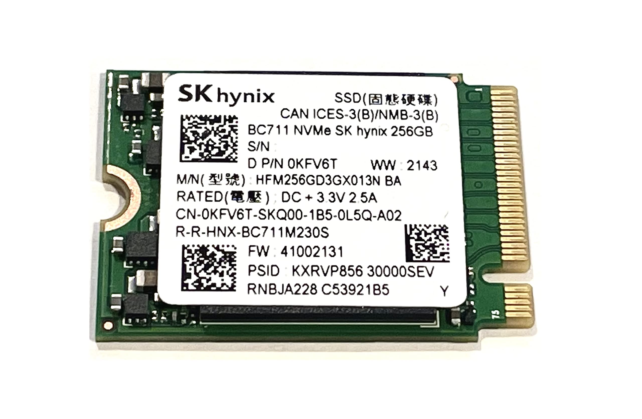 Oemgenuine OEM 256GB M.2 PCI-e NVME SSD Internal Solid State Drive 30mm 2230 Form Factor M Key Steam Deck