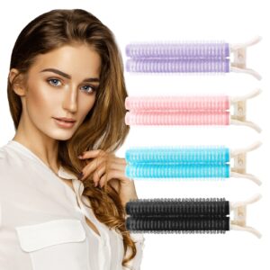 boobeen hair root clips double self-adhesive voluminous curling rollers - natural hair diy styling tools for shaping women girls bangs hair tail and root of the fluffy curl sense