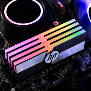 HP V10 RGB 32GB (16GBx2) Gaming RAM 3200 MHz DDR4 CL14 1.35V Desktop Computer LED Memory Kit - 48U45AA#ABC