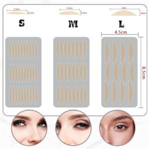 Invisible Eye-lifting by Sticked, 240 Pcs Double Eyelid Tape, Eye Lid Lifters Tape Invisible Instant Eye Lift Strips, Natural Ultra Invisible Two-sided Sticky Double Eyelid Tapes Stickers (M)