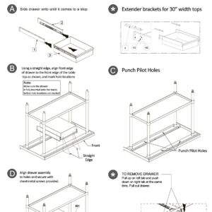 20 in. x 14 in. x 5 in. Stainless Steel Table Drawer | Metal Drawer for Prep Work Table